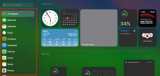Cómo agregar widgets al escritorio de su Mac en macOS Sonoma - Jugo ...