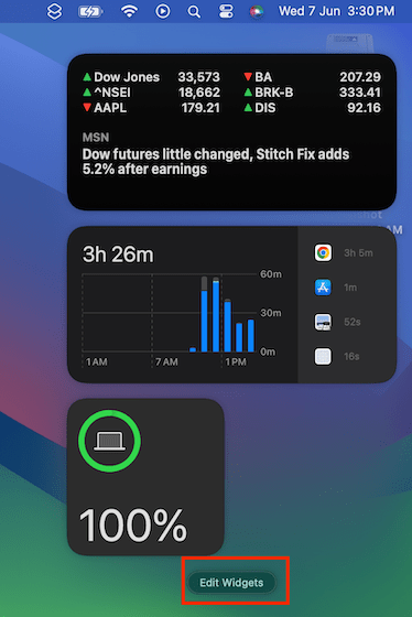 Cómo agregar widgets al escritorio de su Mac en macOS Sonoma - Jugo ...