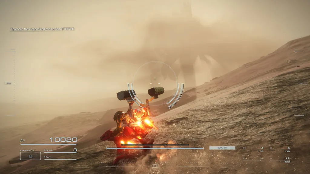 Armored Core 6: Cómo Destruir El Barco Minero Armado STRIDER En AC6