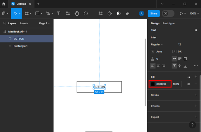 Cómo crear un botón en Figma