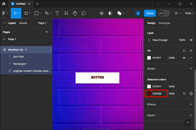 Cómo crear un botón en Figma