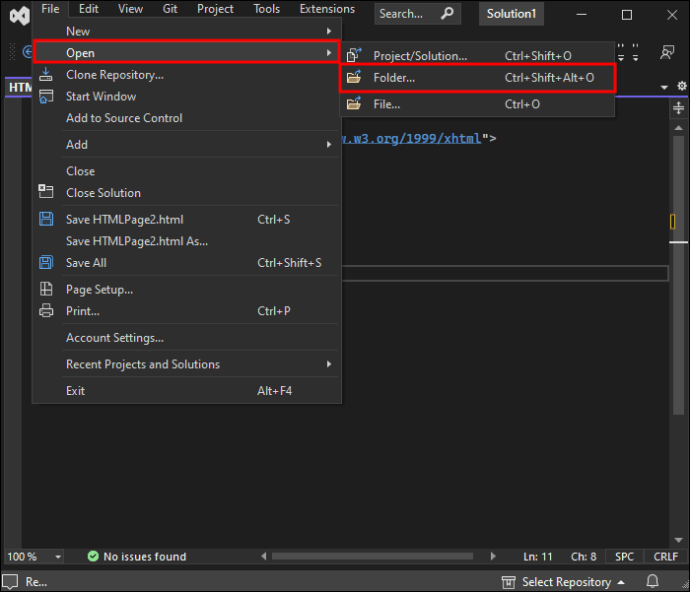 Cómo Abrir El Explorador De Soluciones En VS Code